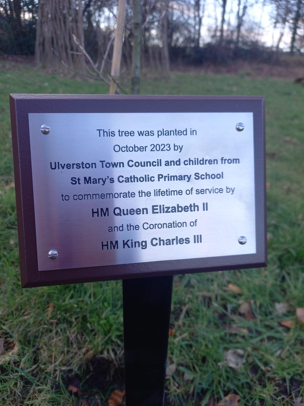 Commemorative Tree Plaques installed at Ulverston Schools - Ulverston ...